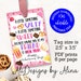 Sweet and Salty Valentines Day Tag, Easy Valentine Gift, Classroom ...