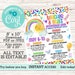 Teacher Staff Appreciation Week Calendar EDITABLE Template, Rainbow ...