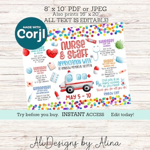 National Nurses Week Calendar of Events, Nurse & Medical Staff ...