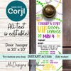 Room Service Door Hanger, Teacher & Staff Appreciation Week, EDITABLE ...