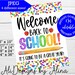 Welcome Back to School Printable Sign INSTANT Download, Welcome Sign ...
