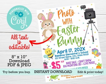 Easter Photo Template - Etsy