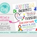 Autism Awareness Flyer, EDITABLE Template, Autism Month, Fundraiser ...