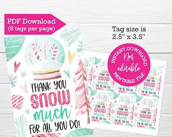 Peppermint Thank You - Etsy