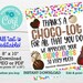 Thanks a Chocolot, Printable Sign, EDITABLE Template, Teacher Staff ...