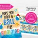 Hope You Have a Ball This Summer, Printable Tags, INSTANT Download ...