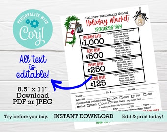 Pto Donation Form - Etsy