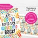 Just Poppin by to Say Welcome Back, PRINTABLE Tags, First Day of School ...