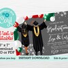 Graduation Bundle, EDITABLE Templates, Digital Invitation, Commencement ...