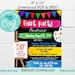 Paint Party Fundraiser Flyer, EDITABLE Template, Family Night ...