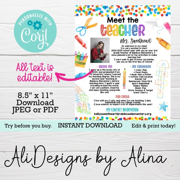 Welcome to Preschool Letter - Etsy