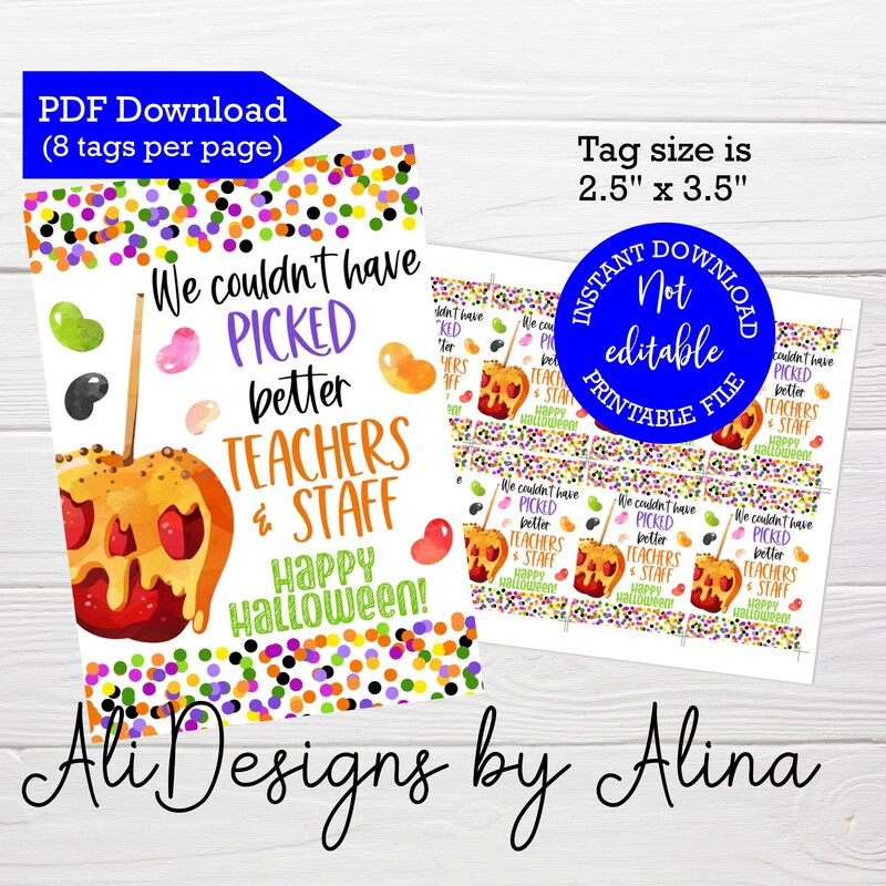 Pto Tags Halloween - Etsy