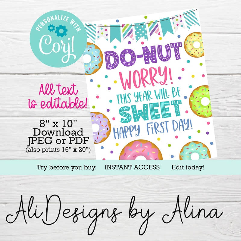 Donuts With Dad Sign - Etsy
