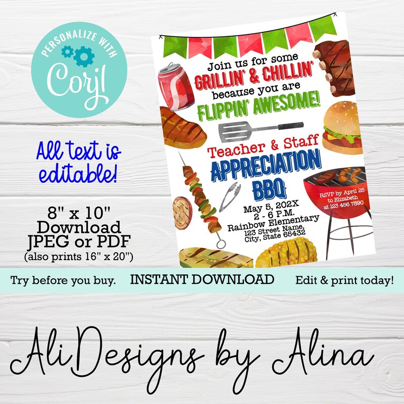 Cookout Invitation - Etsy