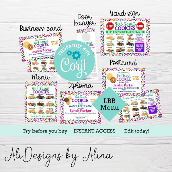 Girl Scout Cookies Order Forms - Etsy