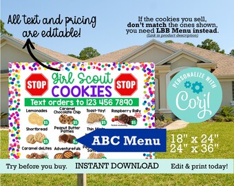Abc Cookie 2023 Yard Sign - Etsy