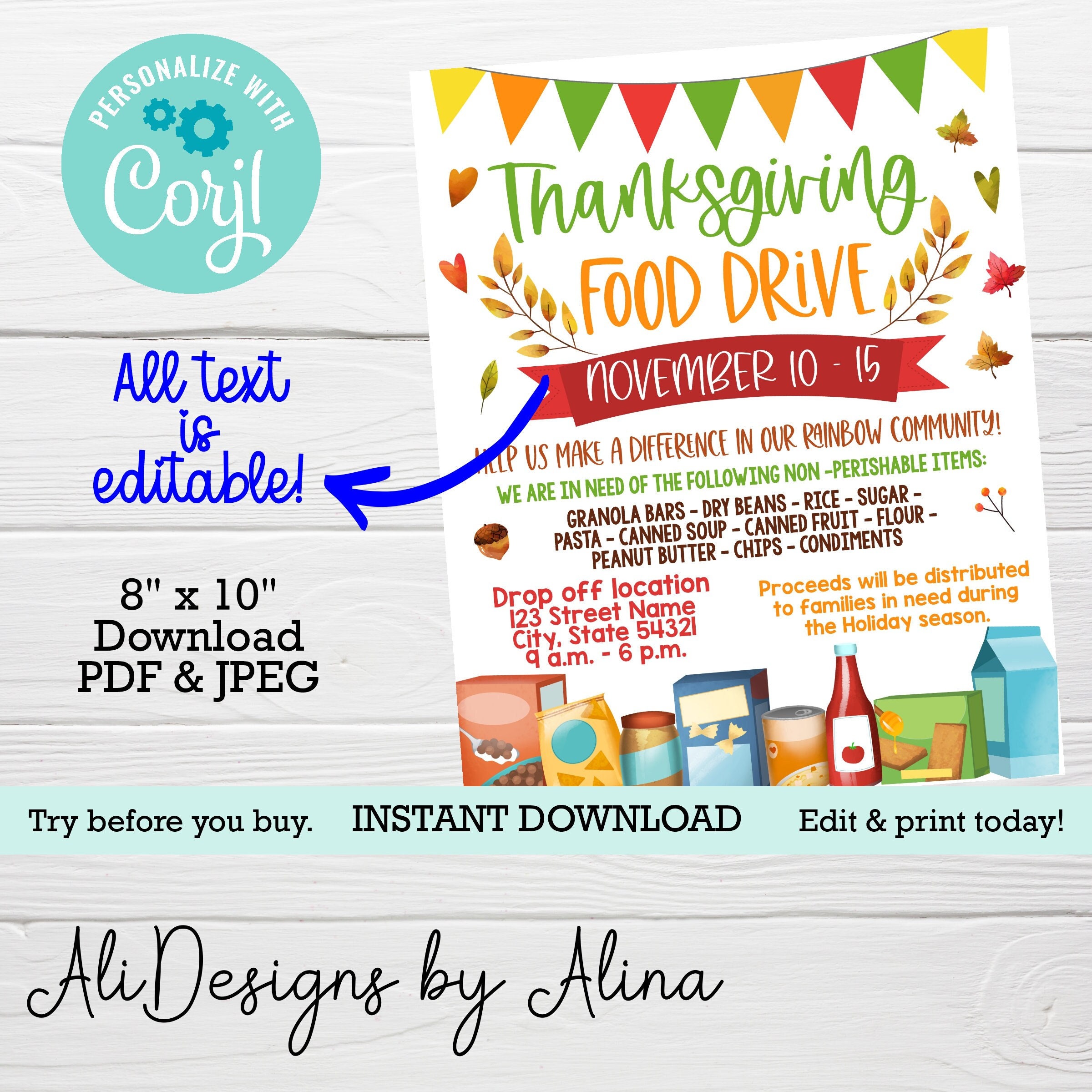 Food Drive Flyer Ideas