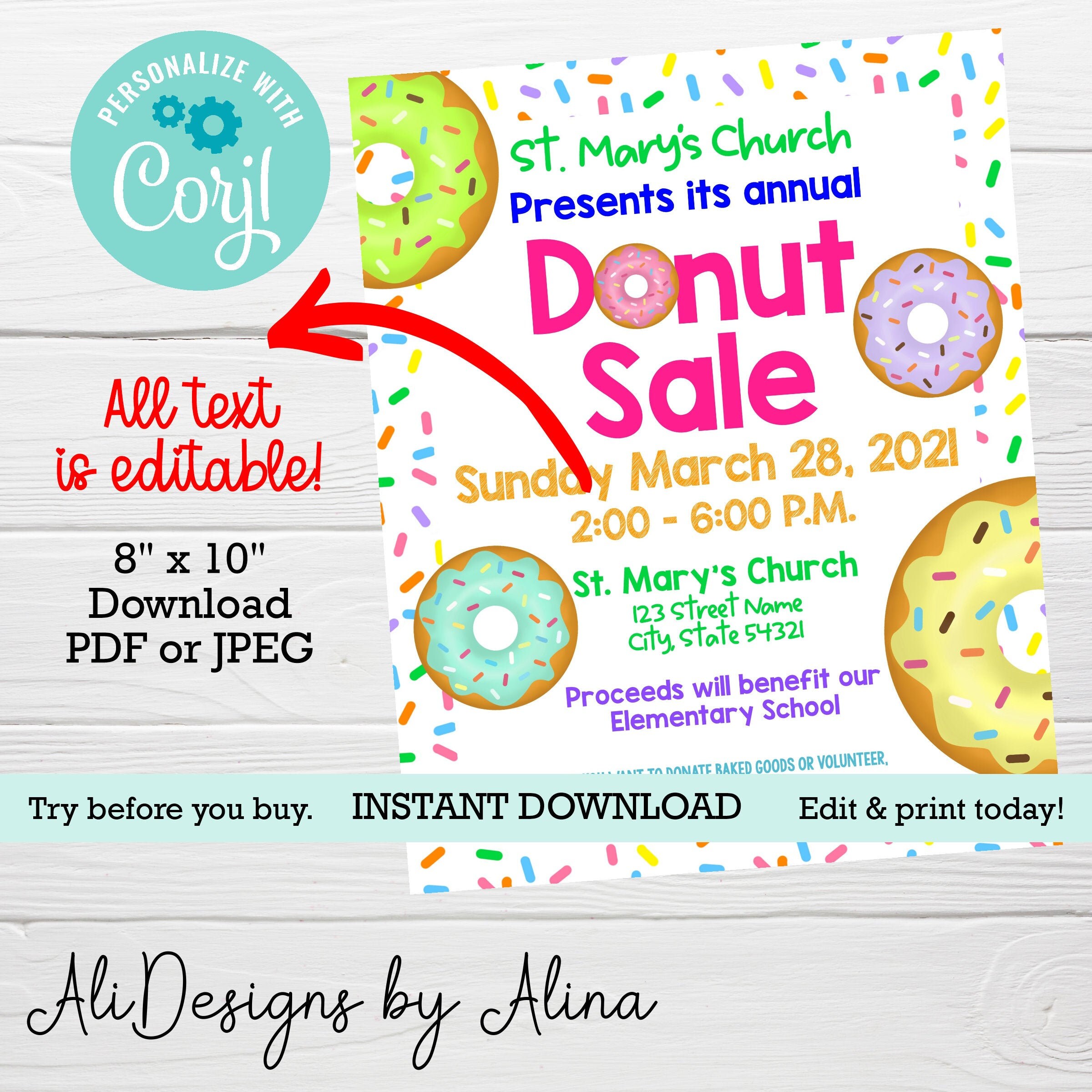 Paper Stationery Bake sale event appreciation luncheon PTA PTO events ...