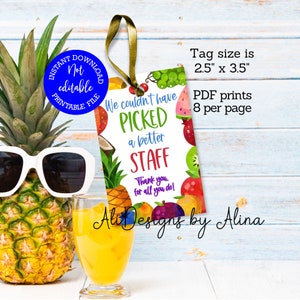 We Couldn't Have Picked a Better Staff PRINTABLE Tags, Team ...