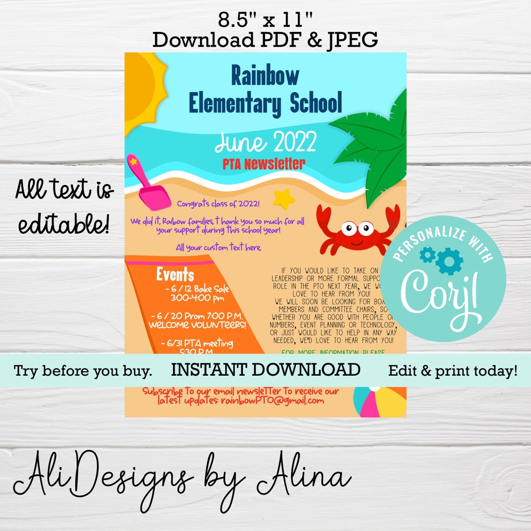 June Newsletter, Summer Beach Flyer, Communication Board, Upcoming ...