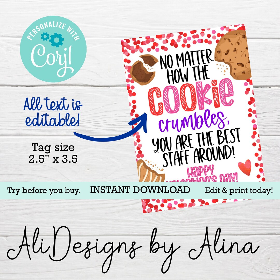No Matter How the Cookie Crumbles You Are the Best Staff - Etsy