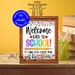 Welcome Back to School Printable Sign INSTANT Download, Welcome Sign ...