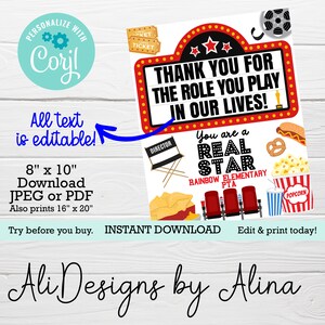 Movies Theme, Hollywood Stars Teachers Staff Appreciation Week ...