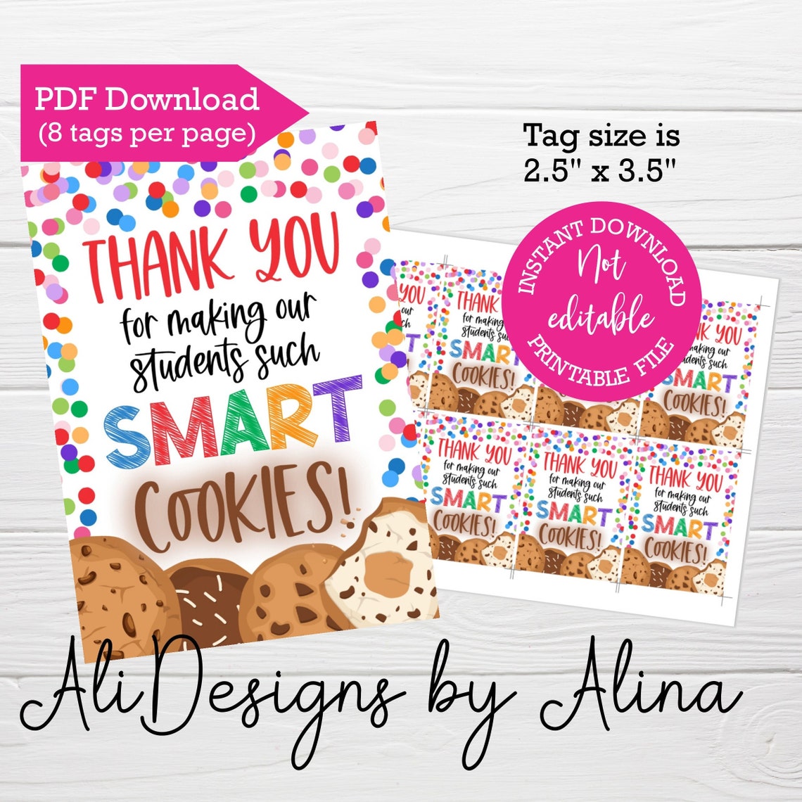 Thank You for Making Our Students Such Smart Cookies - Etsy