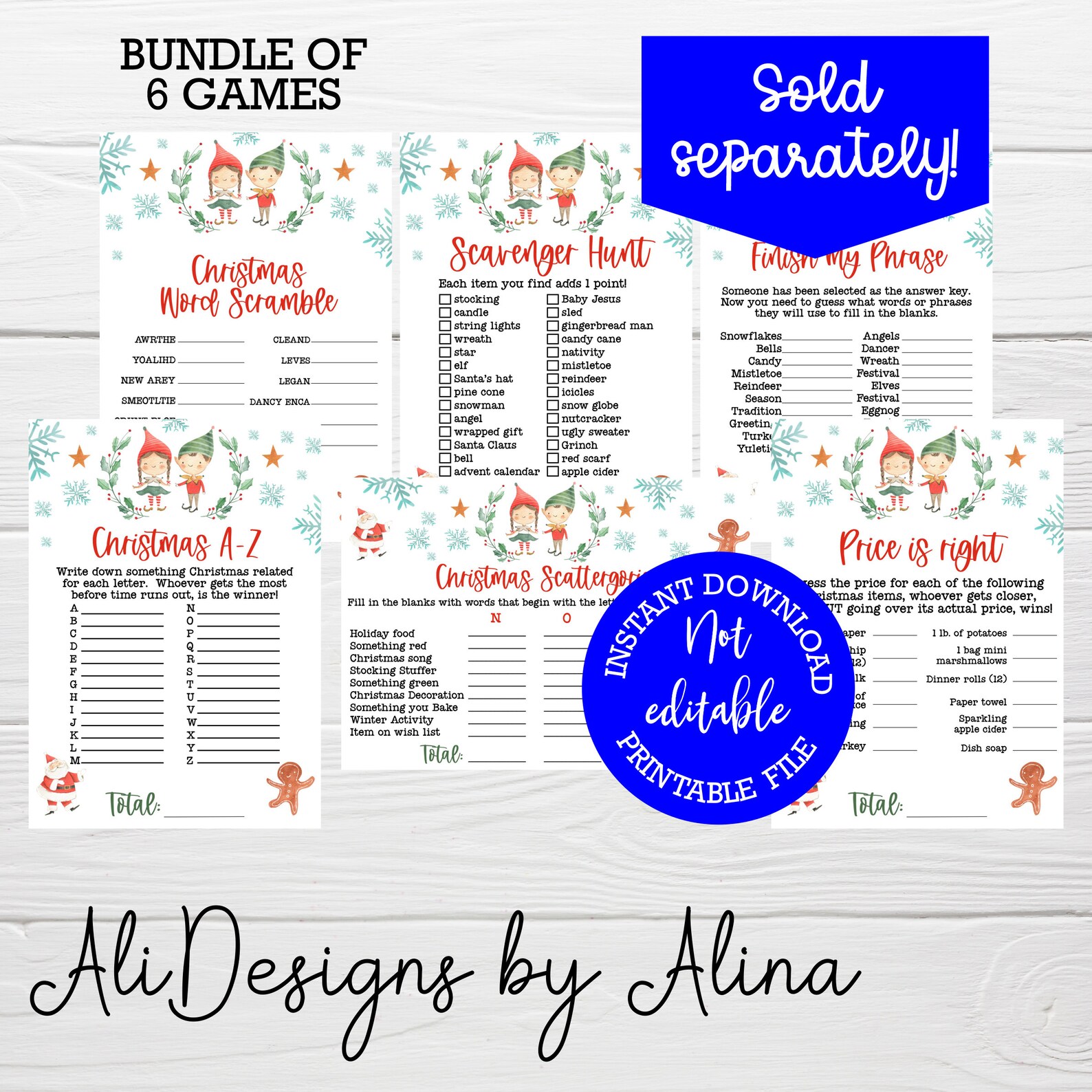 The Price is Right PRINTABLE Game, Christmas Edition, Christmas Party ...