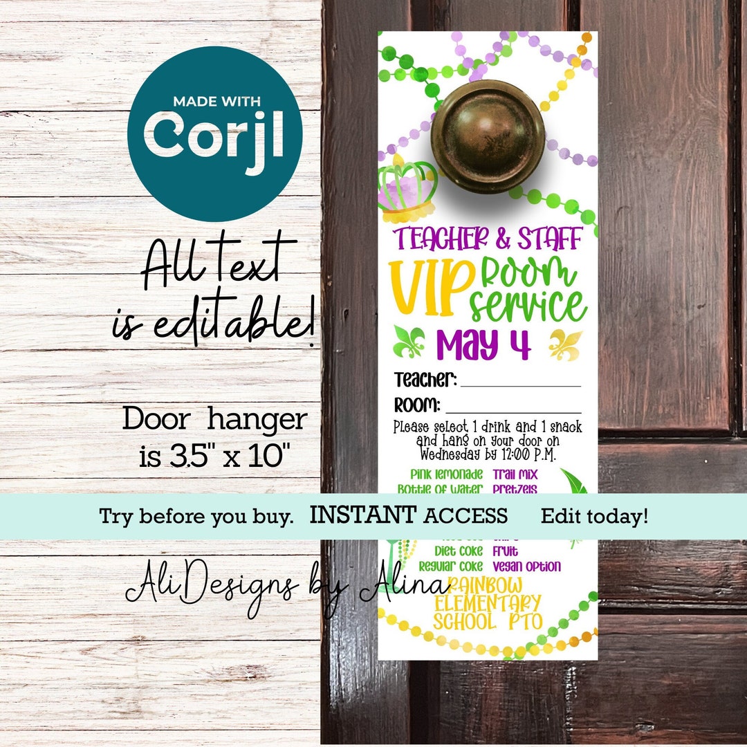 Mardi Gras Theme Room Service Form, Teacher Staff Appreciation Week ...