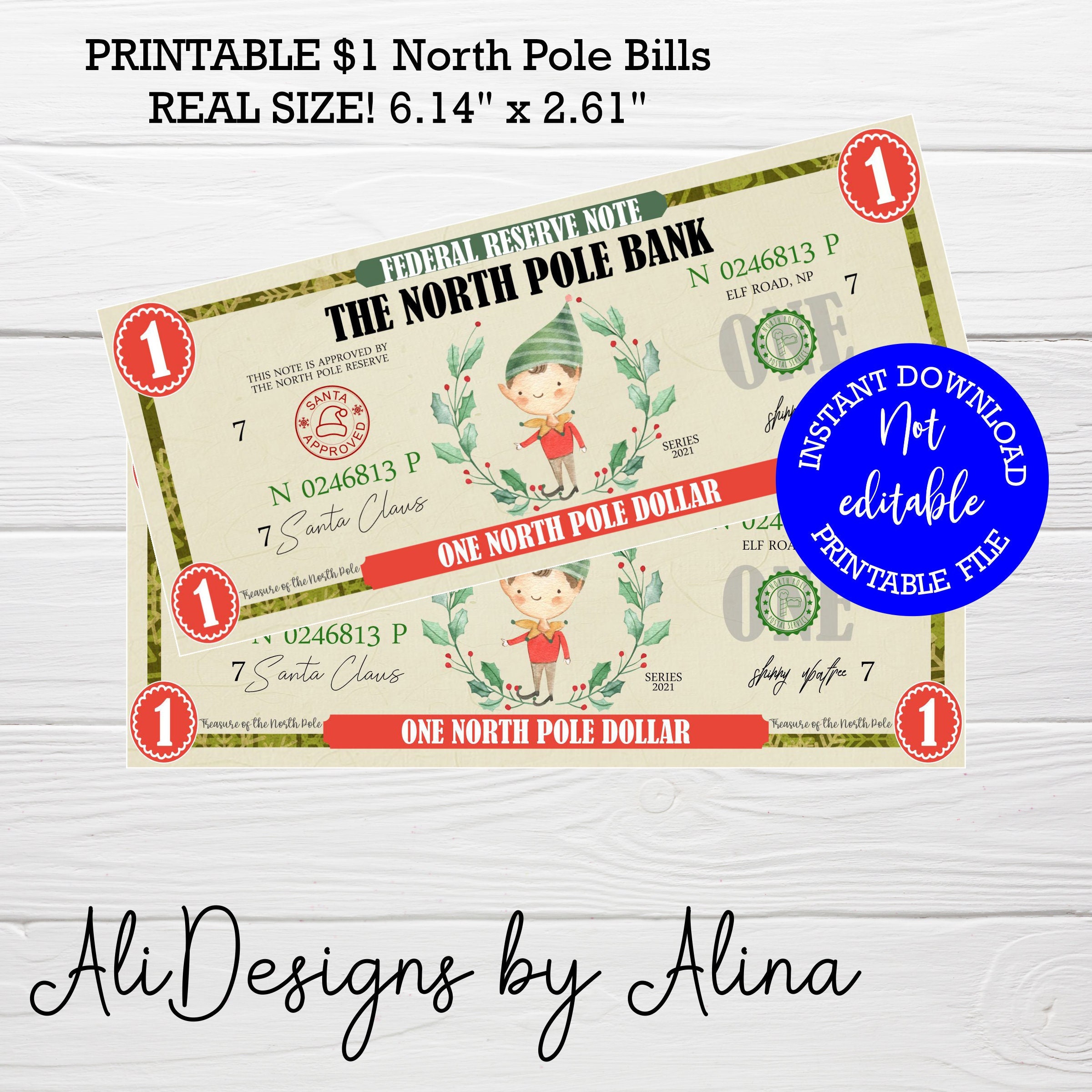 Printable Play Money $1