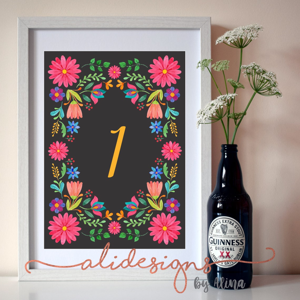 Printable Mexican Inspired Table Numbers - Etsy