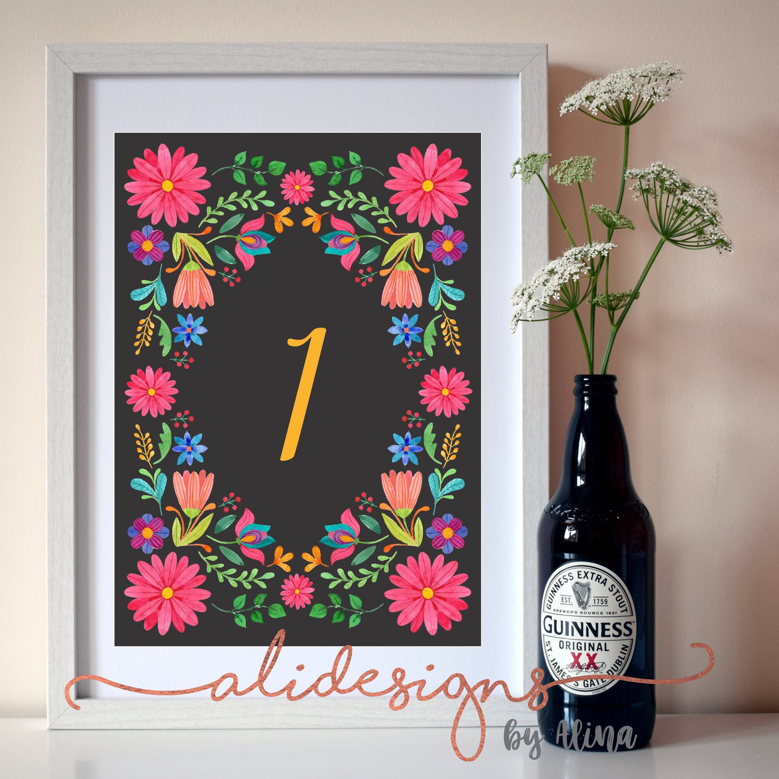 Printable Mexican Inspired Table Numbers - Etsy