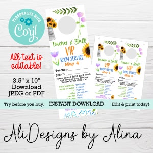 Flowers Theme Teacher Appreciation Week Bundle, PTA PTO Event ...