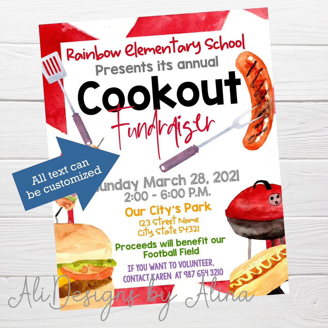 Cookout Flyer Template