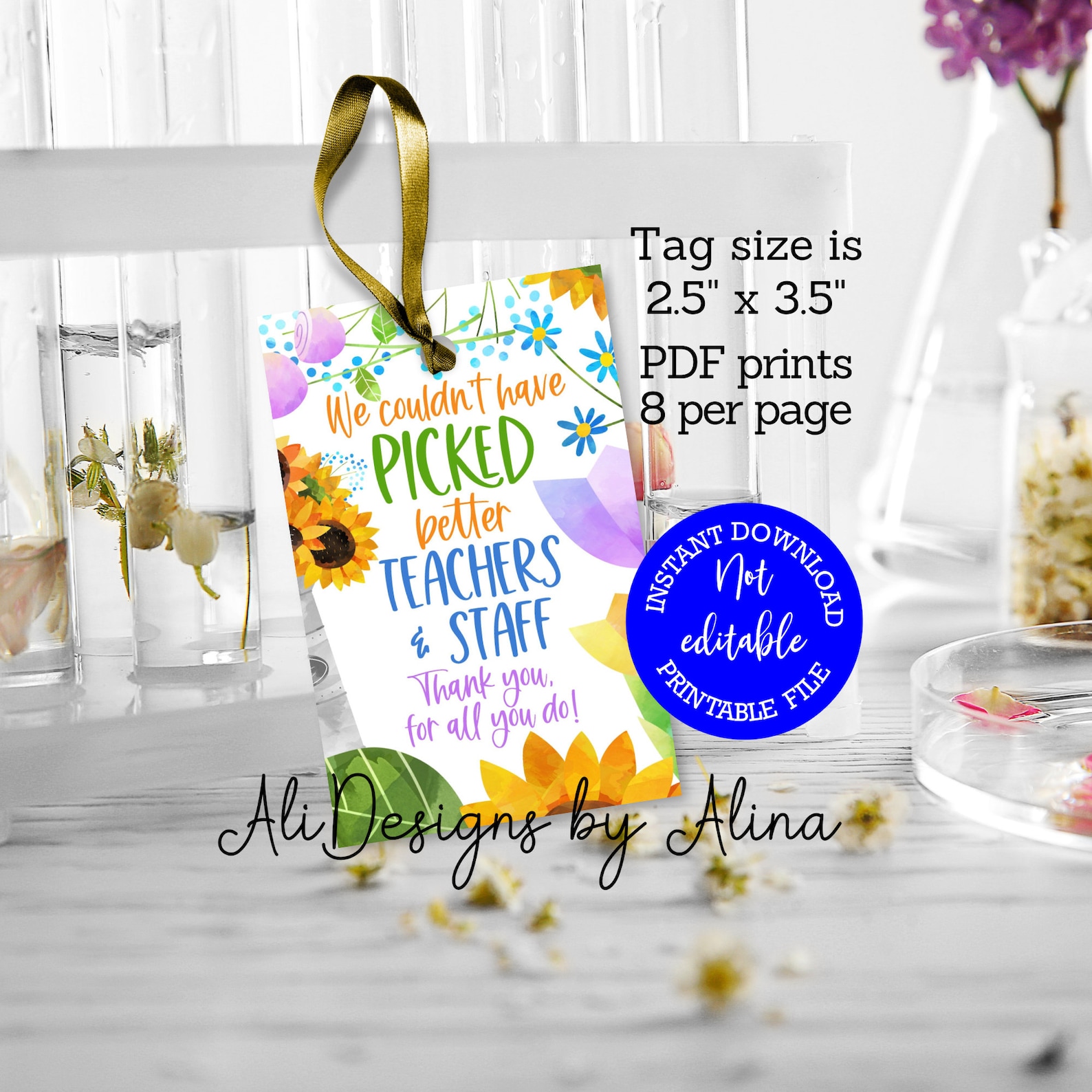 We Couldn't Have Picked Better Teachers and Staff, Appreciation Tags ...