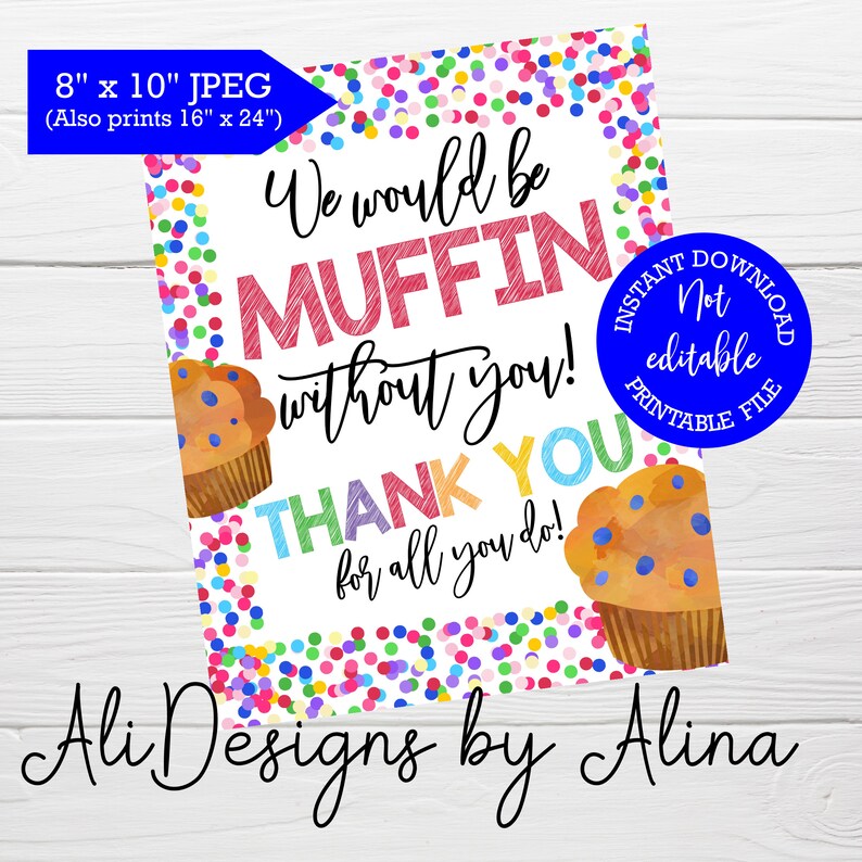 Snack Table Appreciation Signs PRINTABLE Bundle INSTANT - Etsy