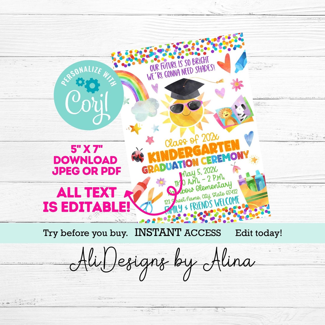 Our Future is so Bright Graduation Invitation, Graduation Party ...