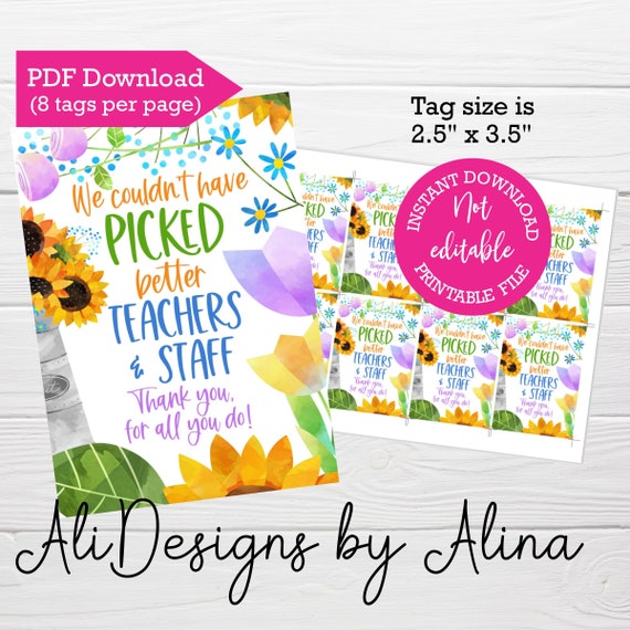 We Couldn't Have Picked Better Teachers and Staff - Etsy