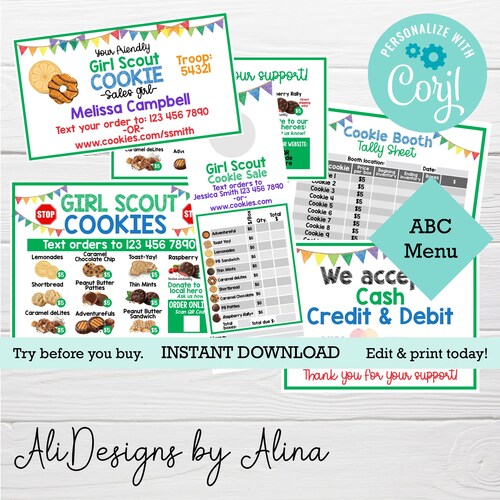 We Accept Cash Credit Debit and Venmo PRINTABLE Sign Cookie - Etsy