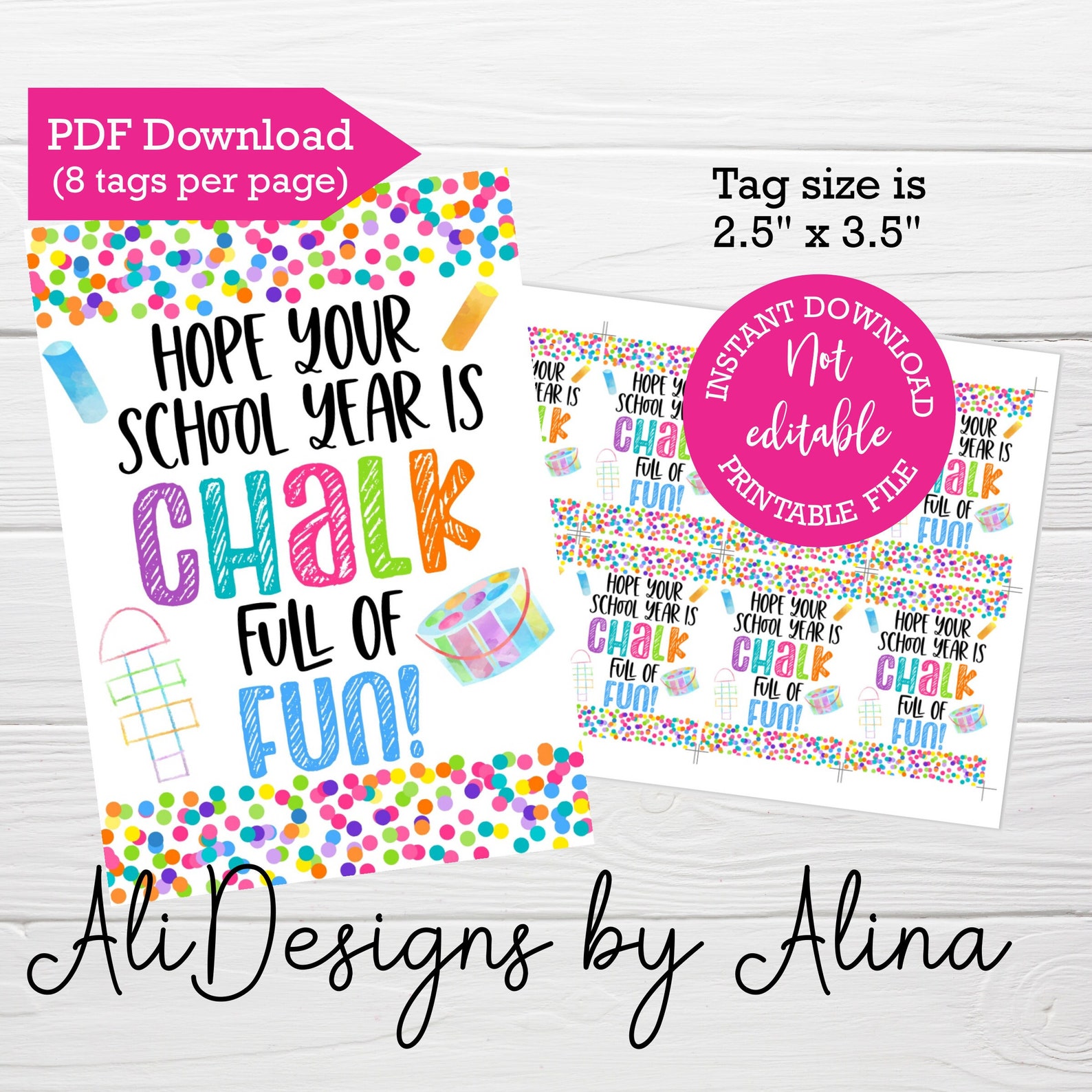 Hope Your School Year is Chalk Full of Fun Printable Back to - Etsy
