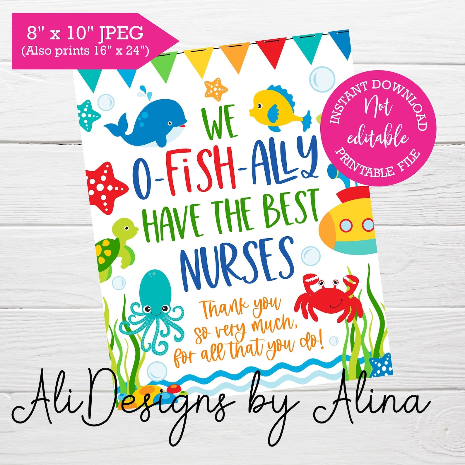 We Ofishally Have the Best Nurses, PRINTABLE Sign, Nurse Appreciation ...
