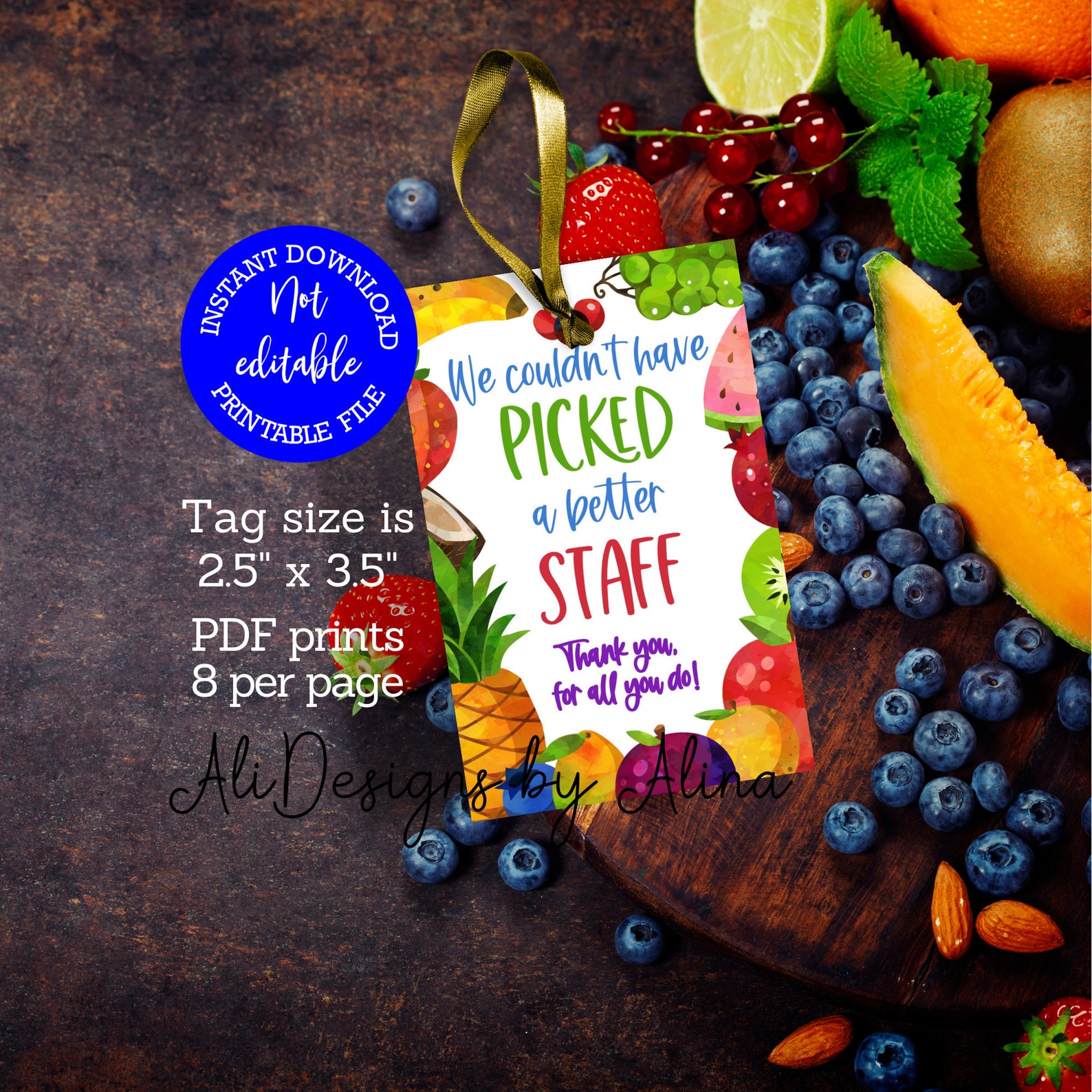 We Couldn't Have Picked a Better Staff PRINTABLE Tags, Team ...