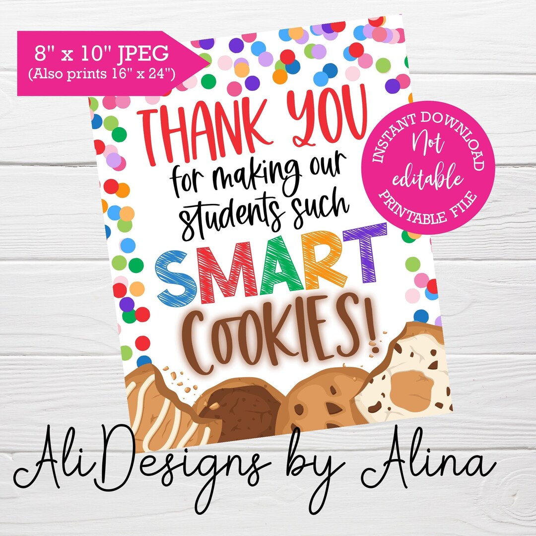 Thank You for Making Our Students Smart Cookies Snack Table - Etsy