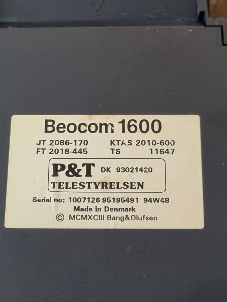 Bang and Olufsen Beocom 1600 Vintage Dark Blue Telephone - Etsy