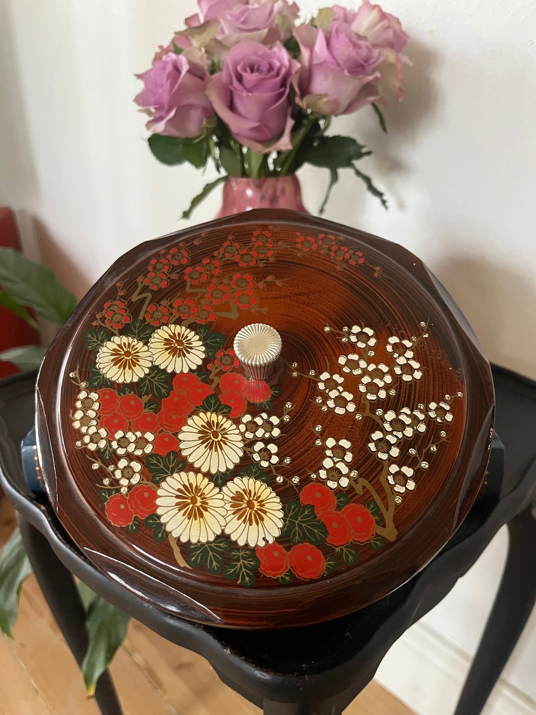 Vintage Japanese Box With Lid - Etsy