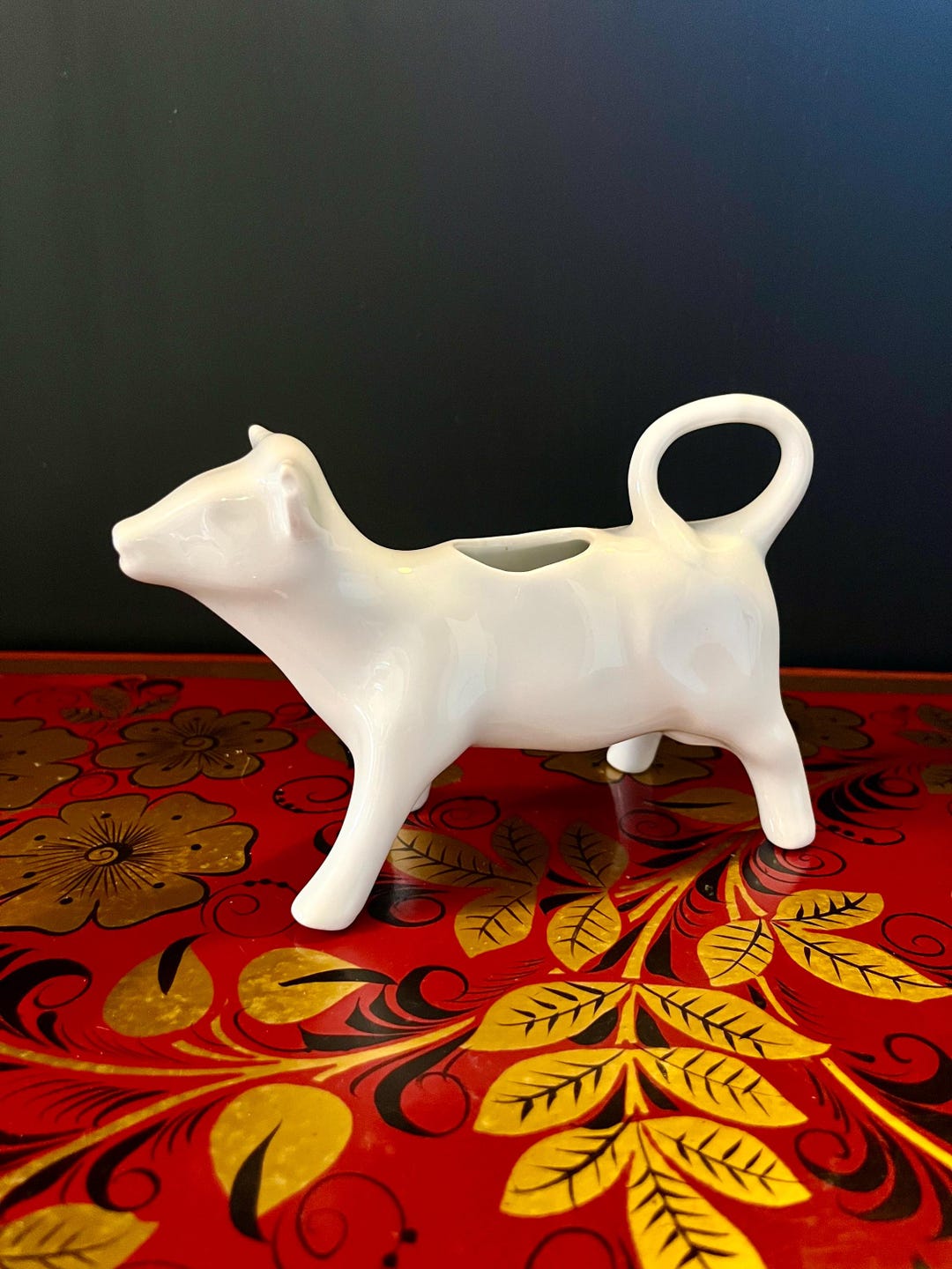 Vintage Pillivuyt Porcelain Cow Creamer - Etsy
