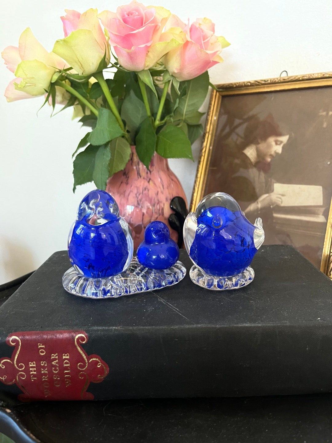Vintage Holmegaard Glass Bird Family - Ole Winter Danish Design - Etsy