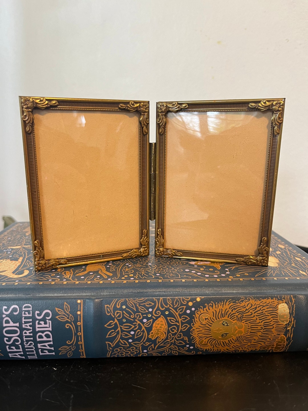 Vintage Hinged Double Picture Photograph Frame - Etsy