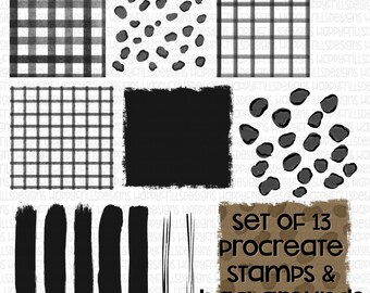 Plaid stamps | Etsy